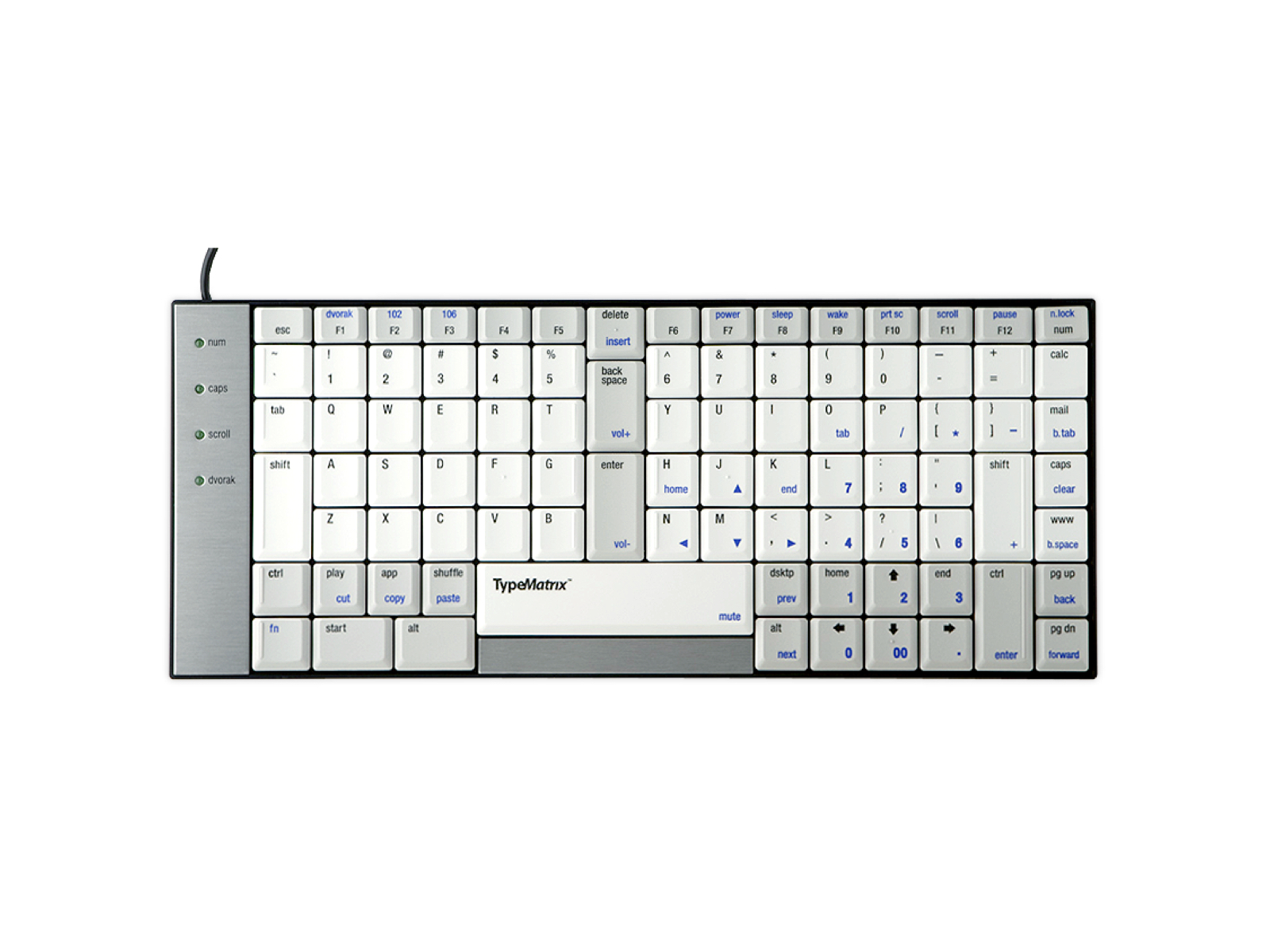 TypeMatrix 2030 USB toetsenbord - nu bij Ergonomiewebshop